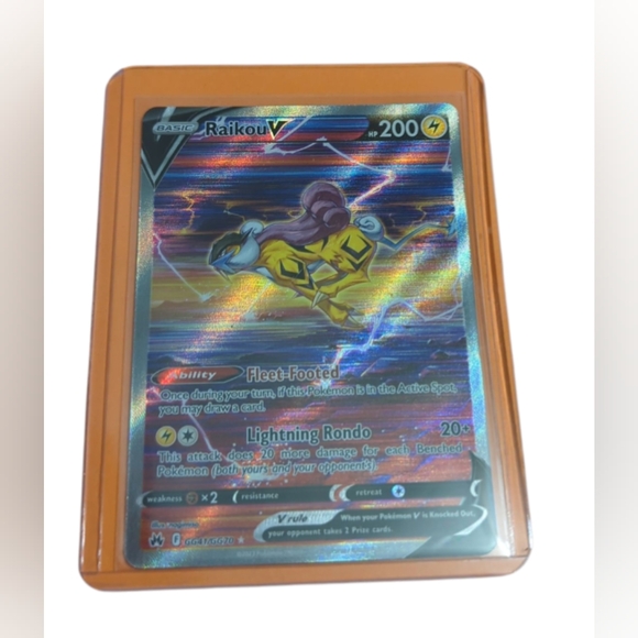 Pokemon | Toys | Raikou V Pokemon Card In Excellent Condition | Poshmark